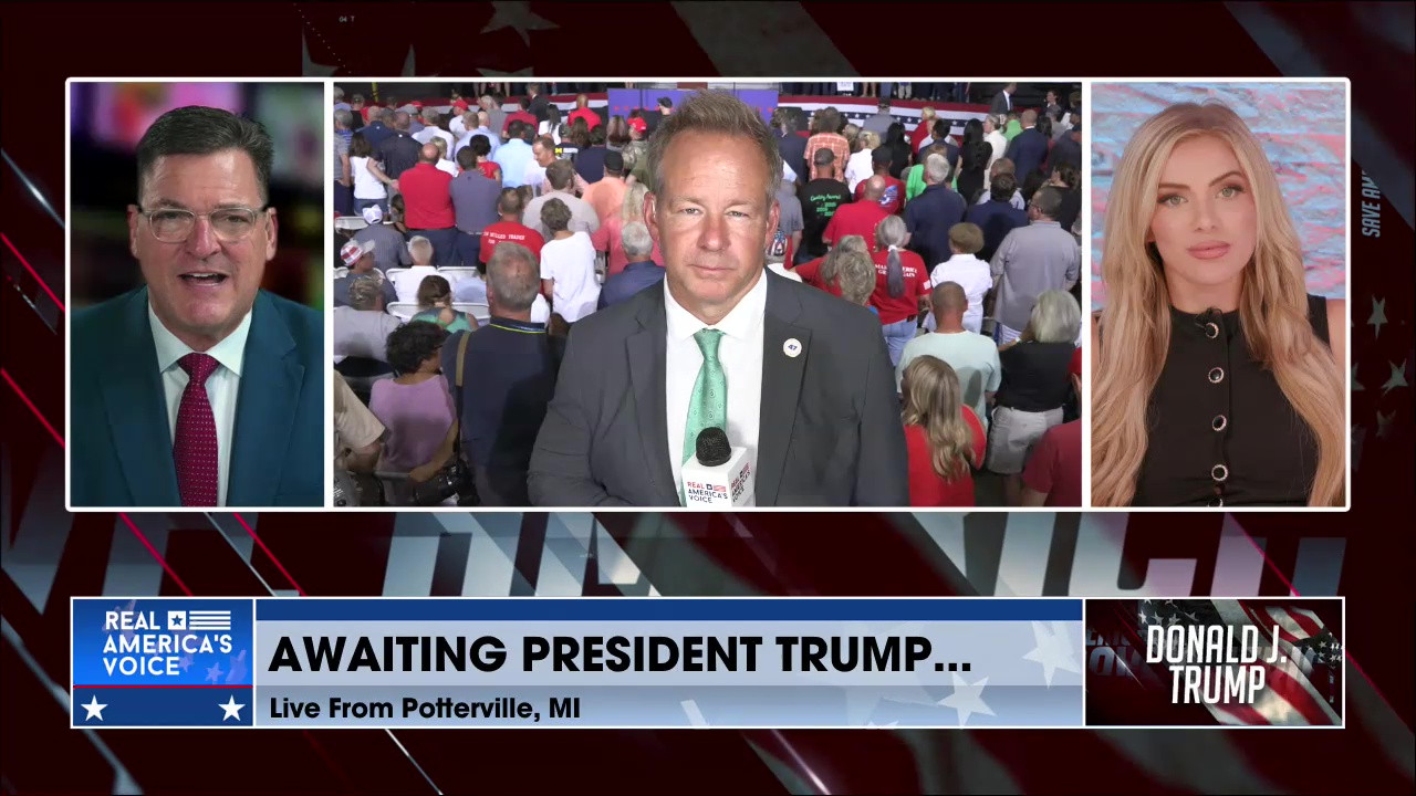 DONALD TRUMP SPEAKS IN POTTERVILLE, MI - Real America's Voice News